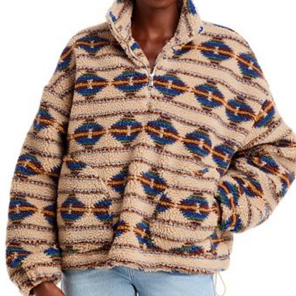 Aqua | Tops | 8 Aqua Brand Aztec Western Print Sherpa | Poshmark